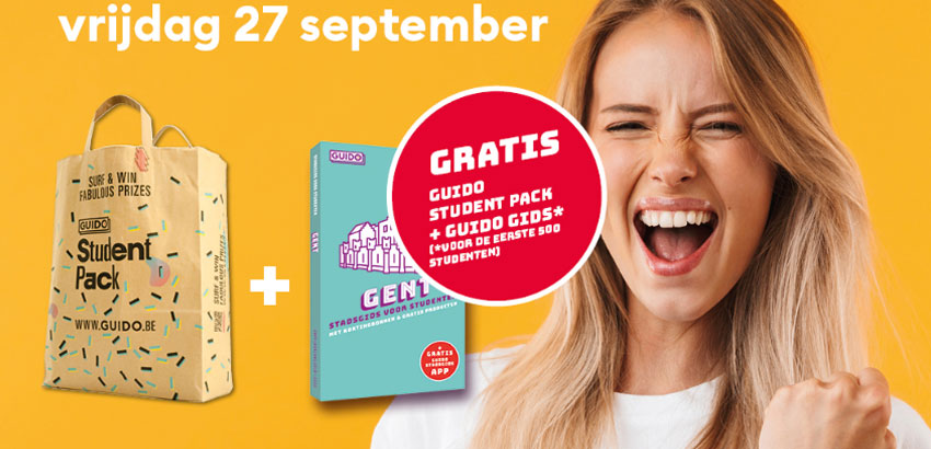 Vrijdag delen we gratis het Guido Student Pack uit!